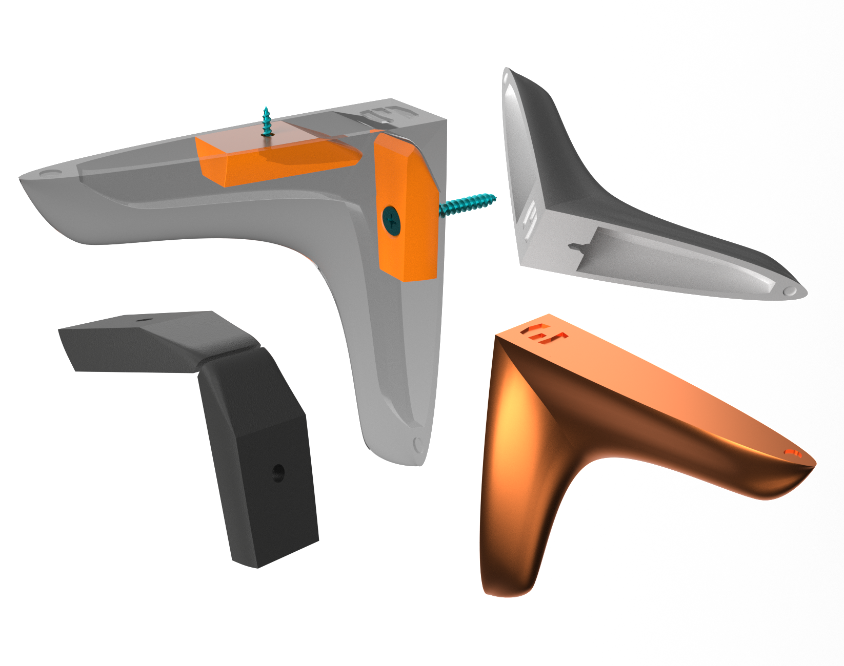 3D printable Cool shelf bracket “Aquatic” 3.0 › 3asyprint.com